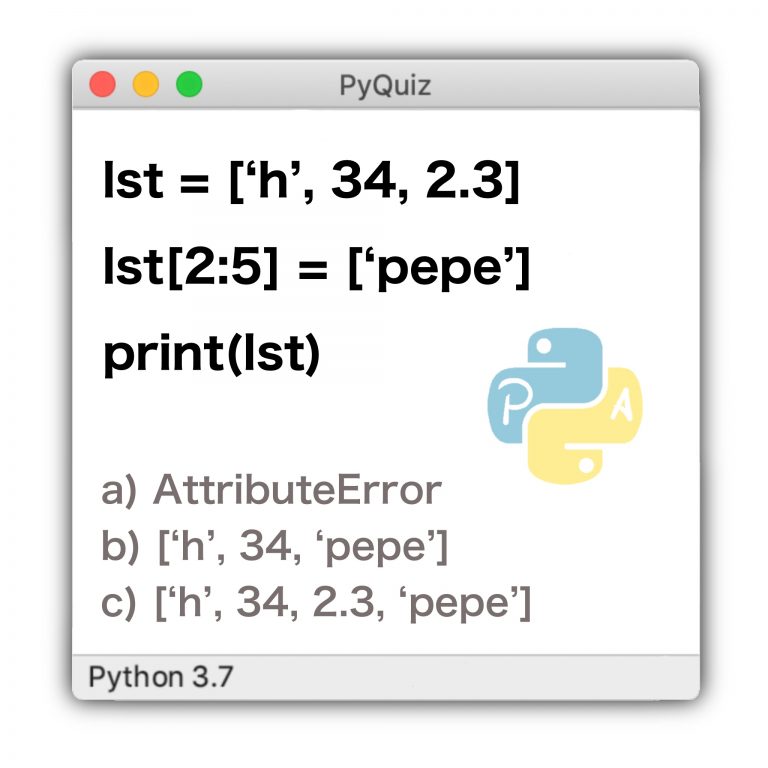 Python Quiz 8 - Asignación múltiple y actualización de índices en Python - El Pythonista